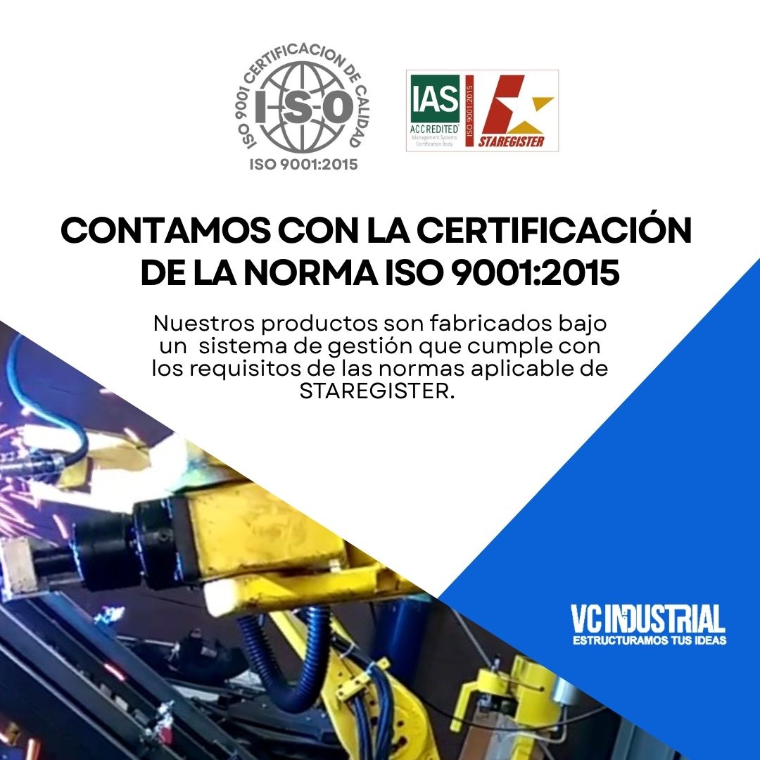 VC Industrial – Metalmecánica CERTIFICADOS CON LA ISO 9001:2015 - VC ...